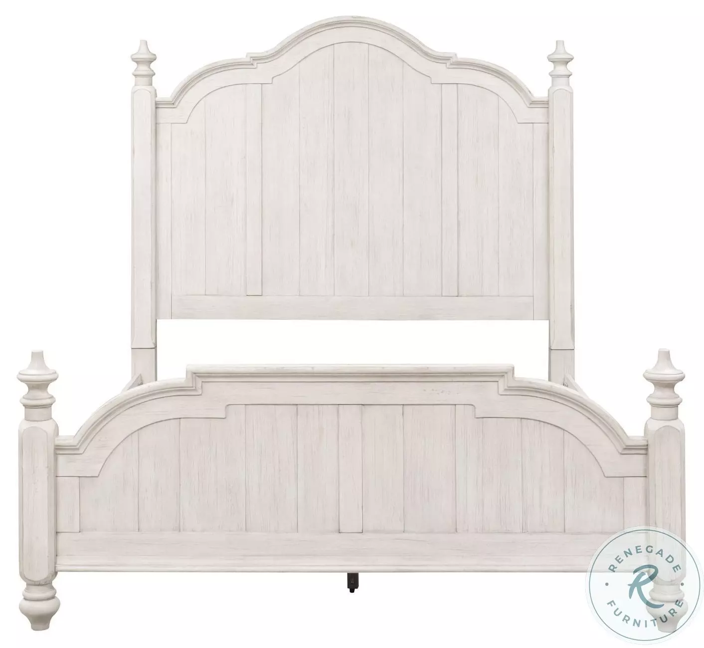 Farmhouse Reimagined Antique White Poster Bedroom Set from Liberty Coleman Furniture