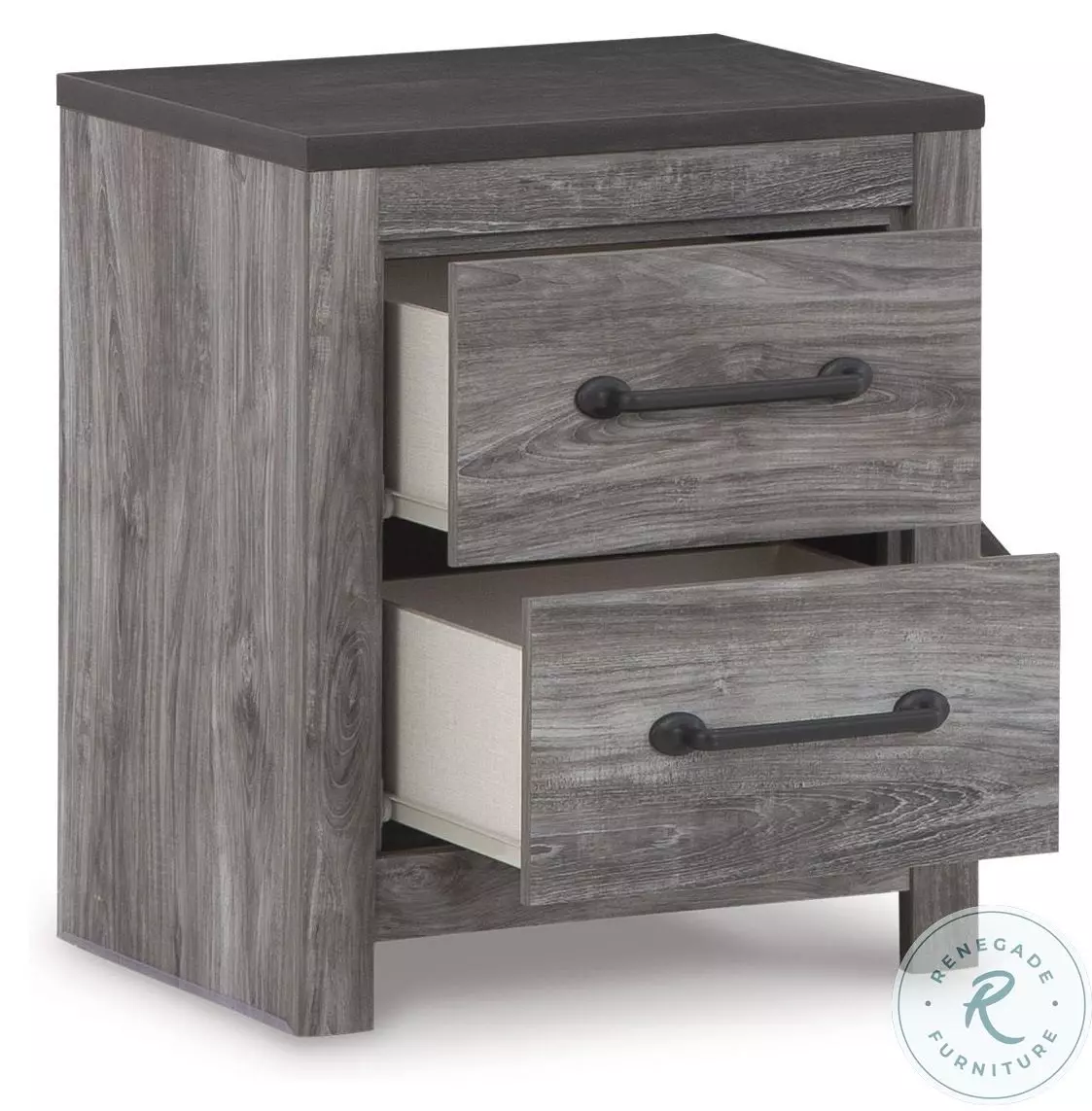 Bronyan Dark Gray Nightstand From Ashley Furniture Coleman Furniture
