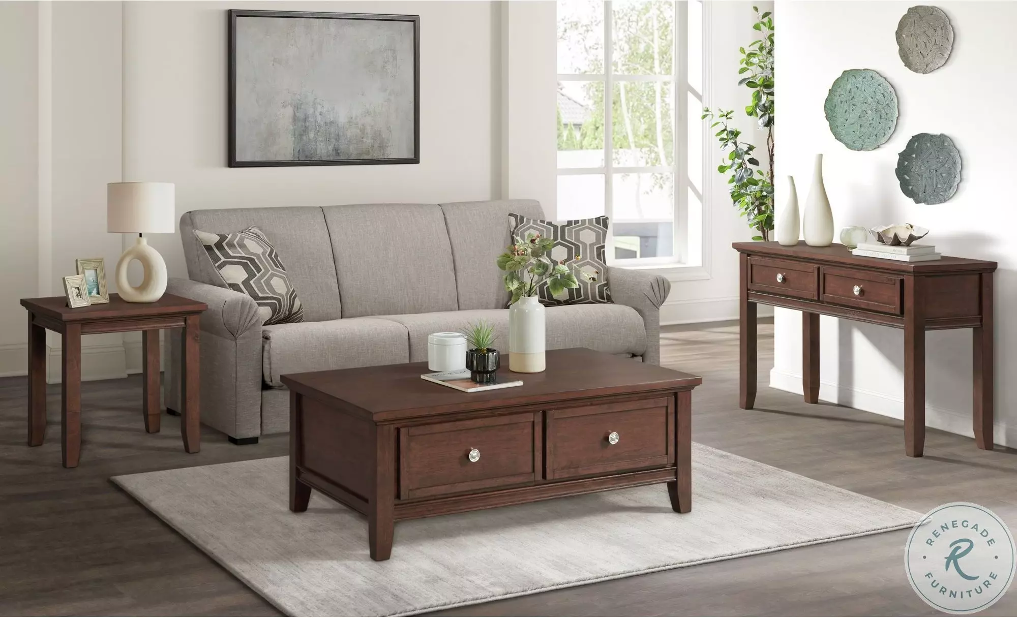 Cherry coffee table with storage store
