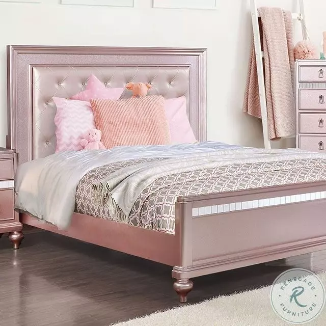 Rose gold king bedroom set store