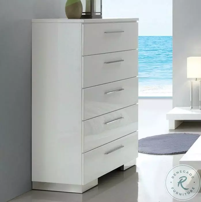 High gloss drawer unit store