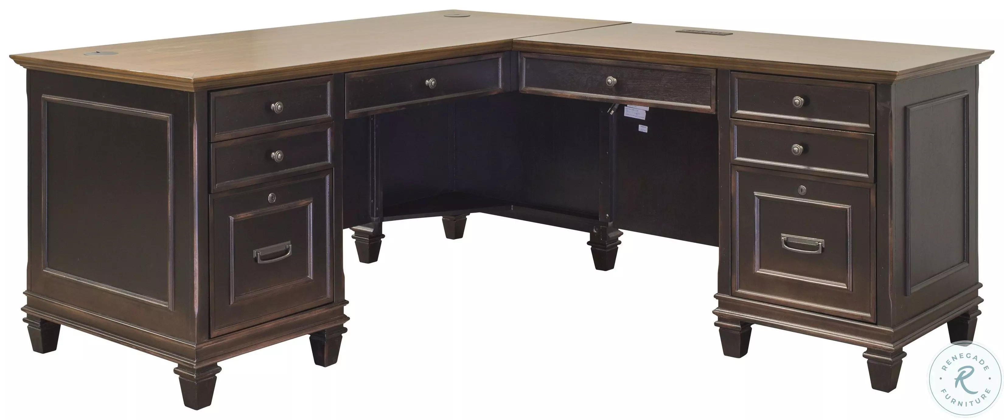 Distressed l shaped desk store
