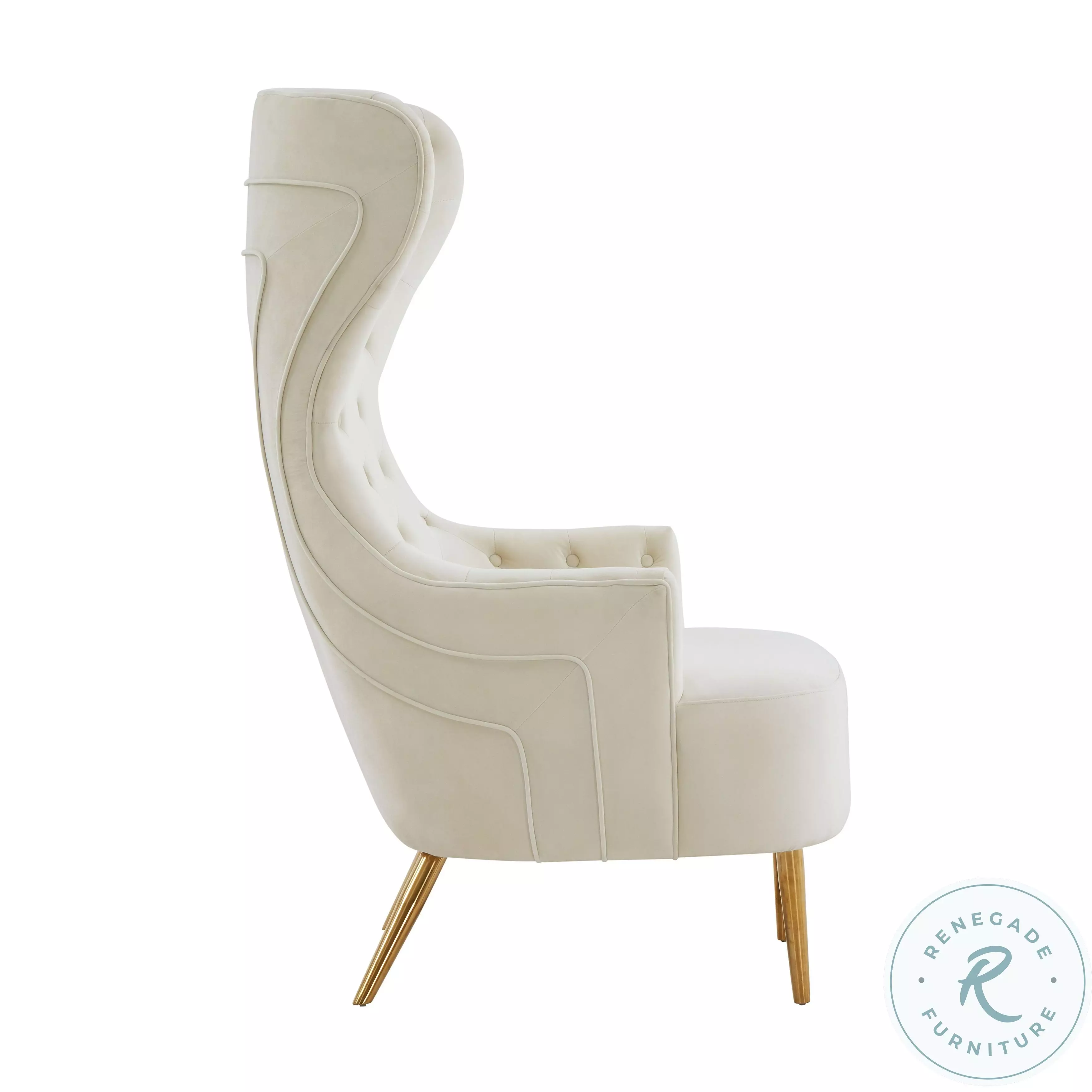 White velvet wingback chair store