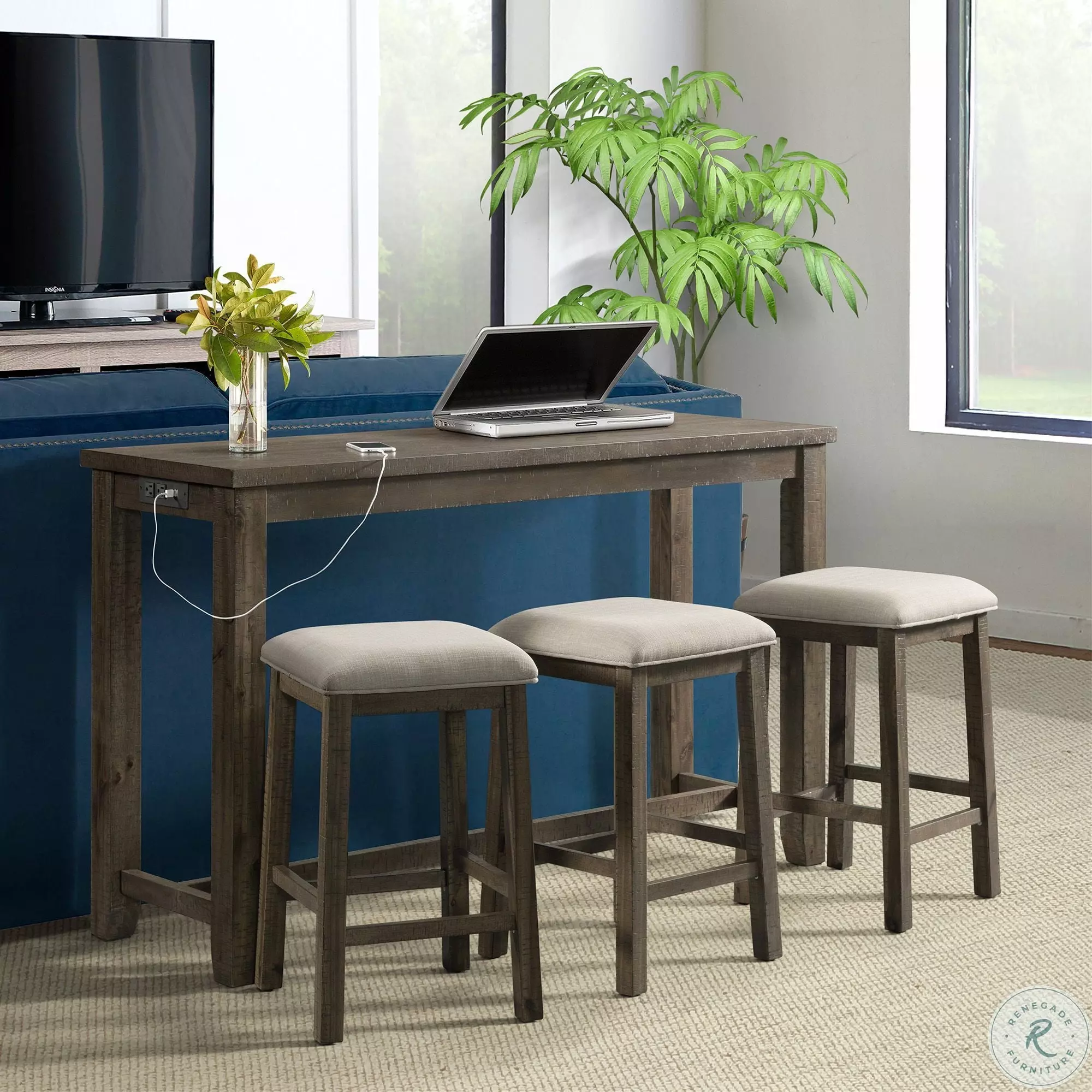 Picket house furnishings steele multipurpose bar table set store